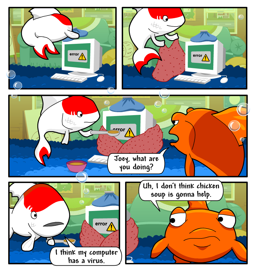 Internet Safety Comic Strip